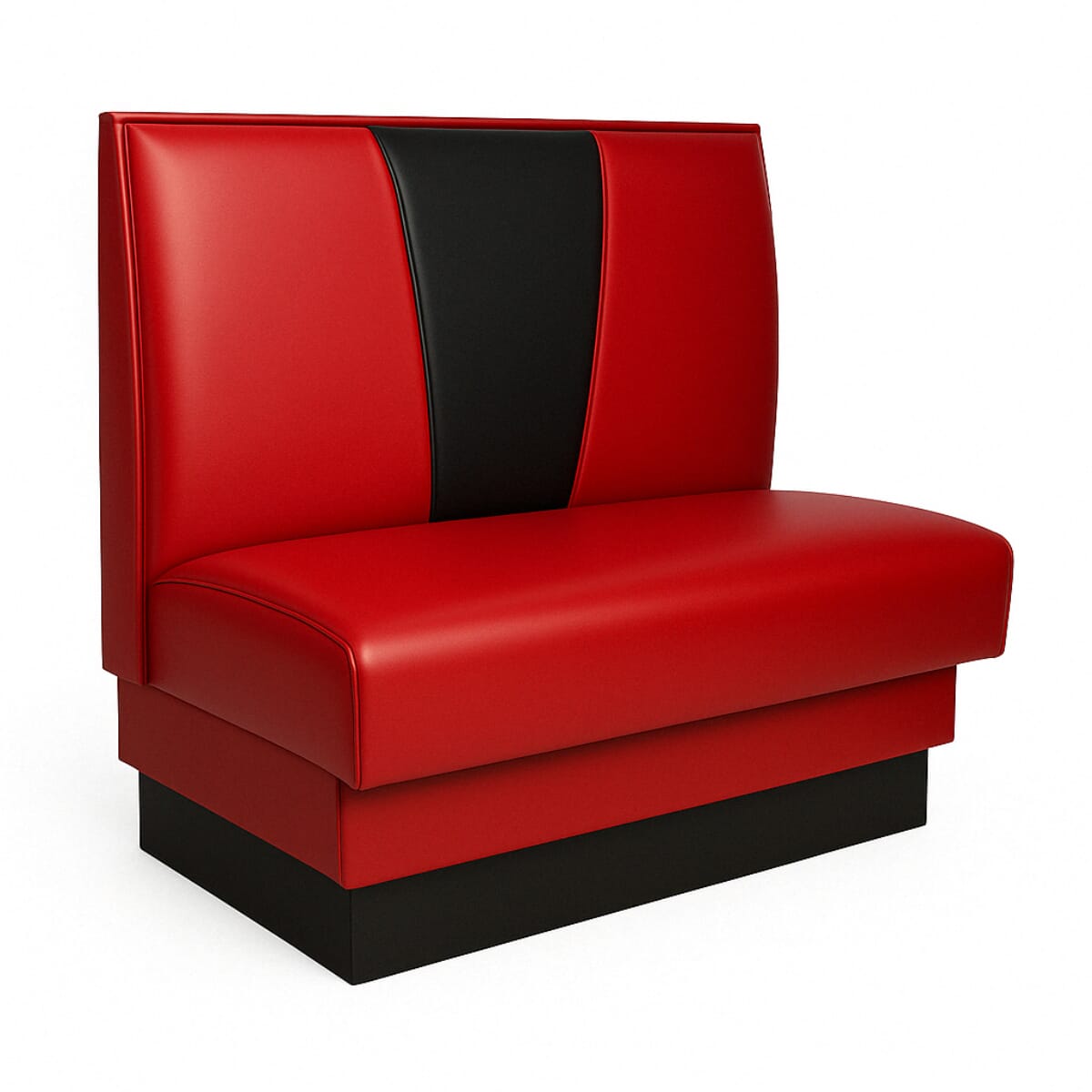 The V-Shape Back Style Booth offers unique seating.