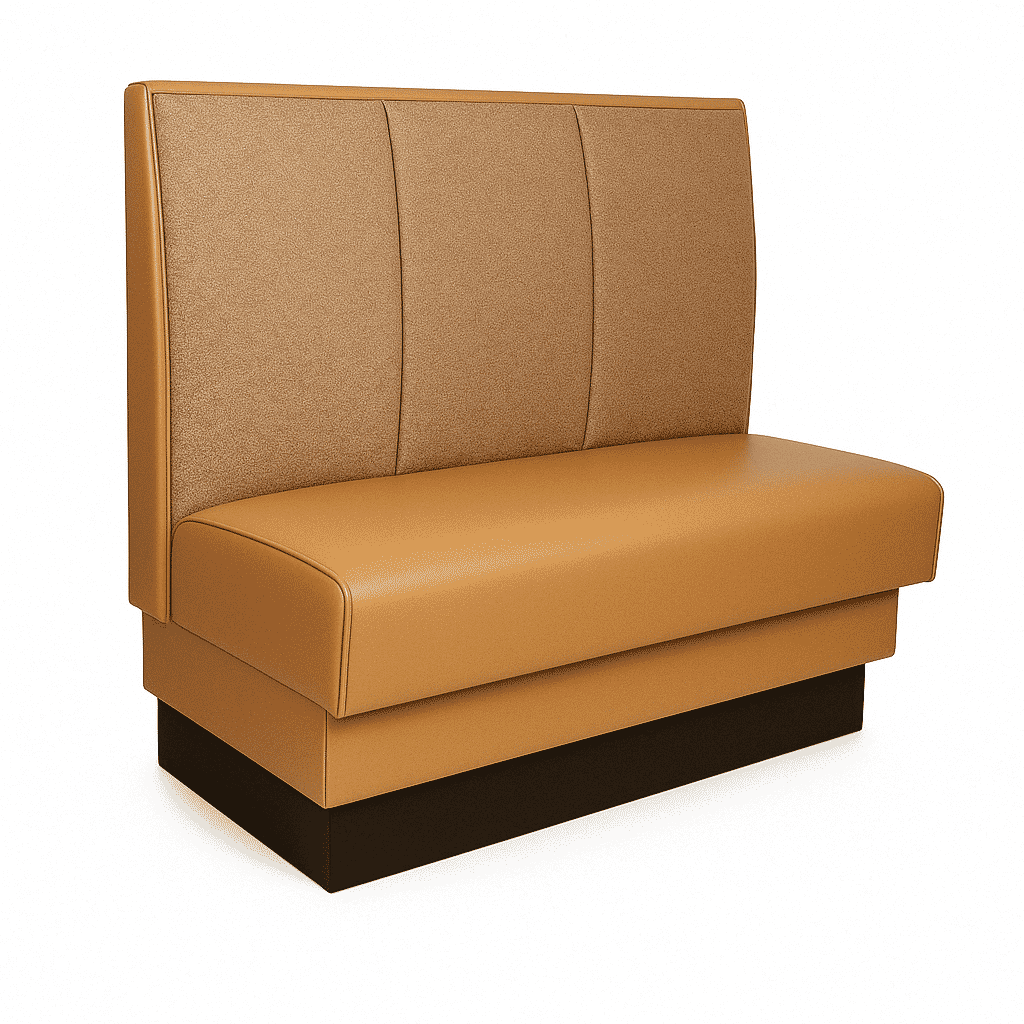 Three Channel Back Style Restaurant Booth