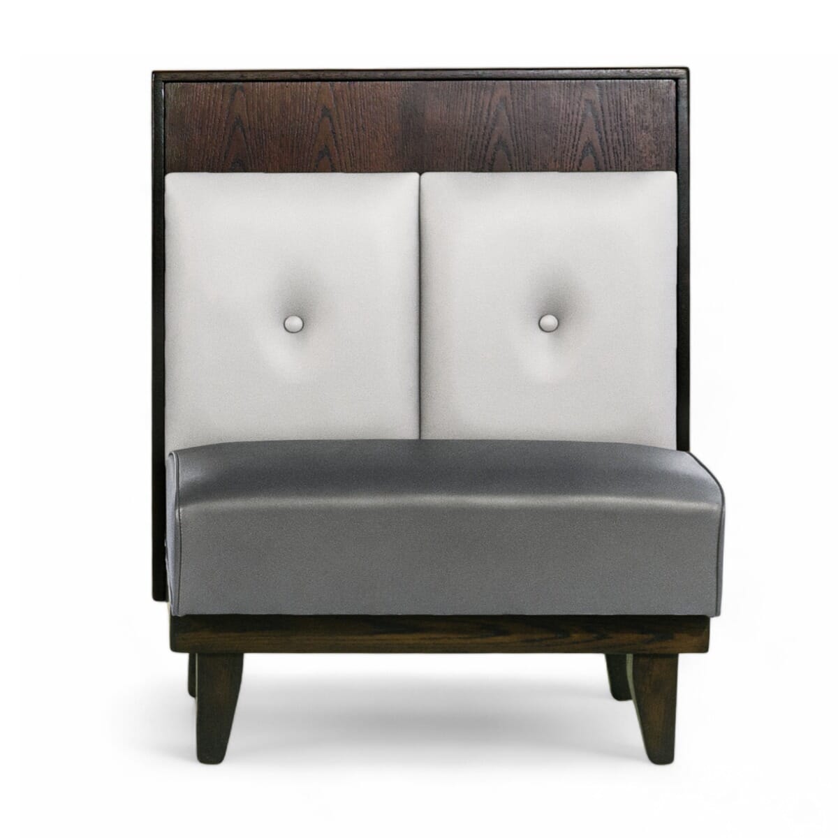 Hanging Vinyl Wood Restaurant Booth - Customizable Design