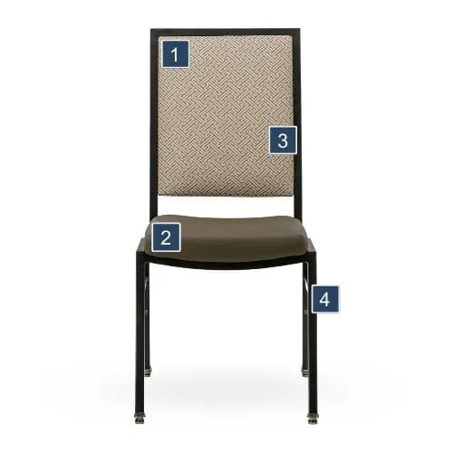 Harlan Square Stackable Aluminum Banquet Chair