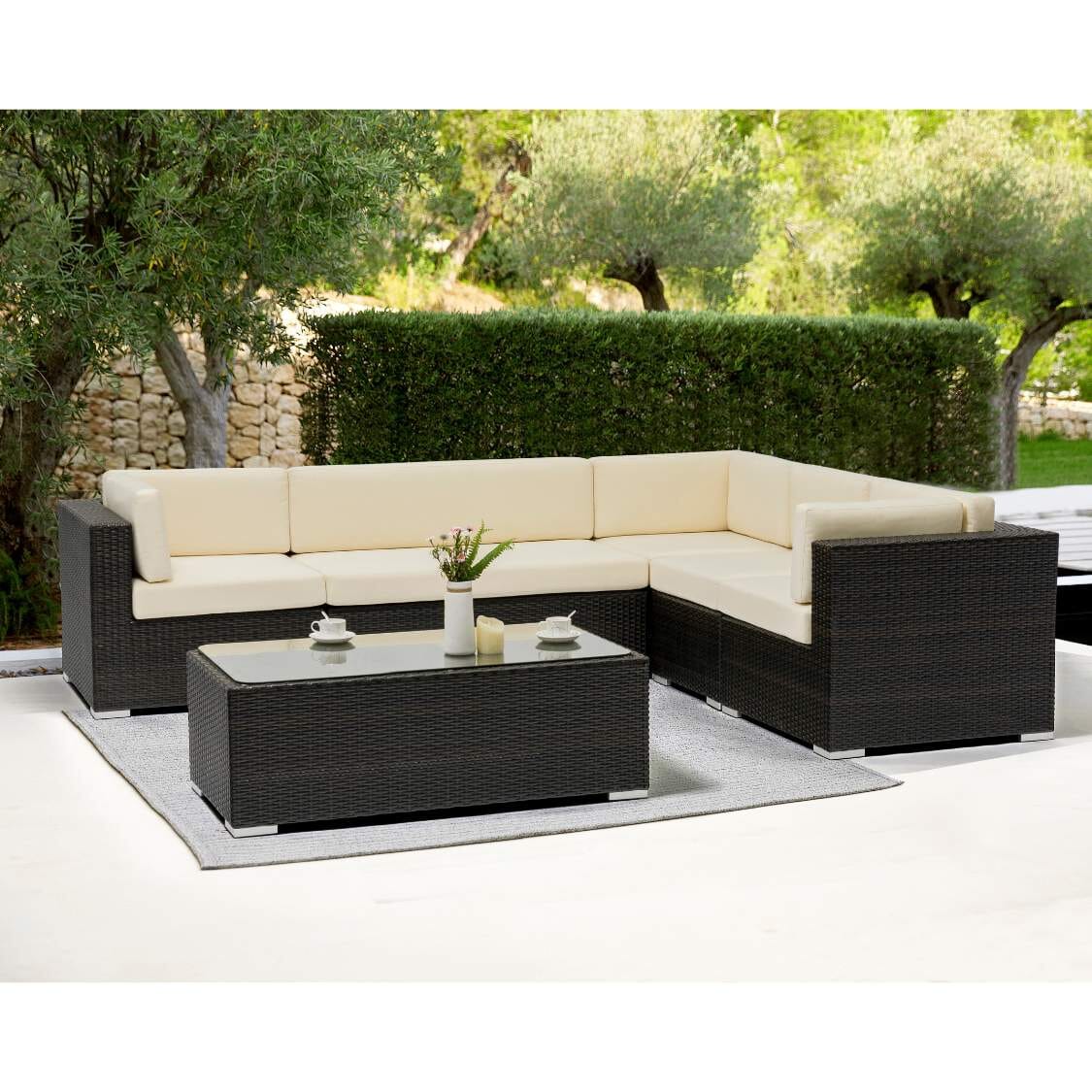 Siena Outdoor Wicker Lounge Modular Set