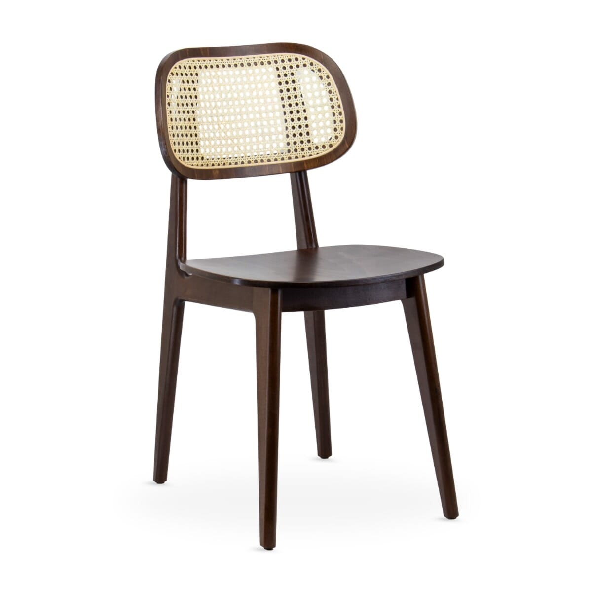 Walnut cane chair store