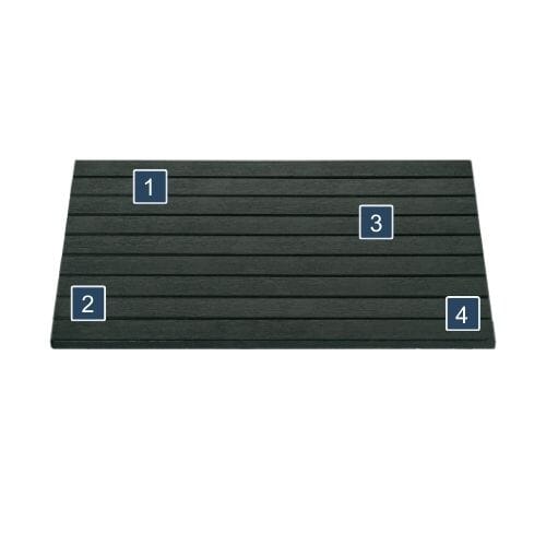 Black Synthetic Teak Restaurant Table Top – Outdoor