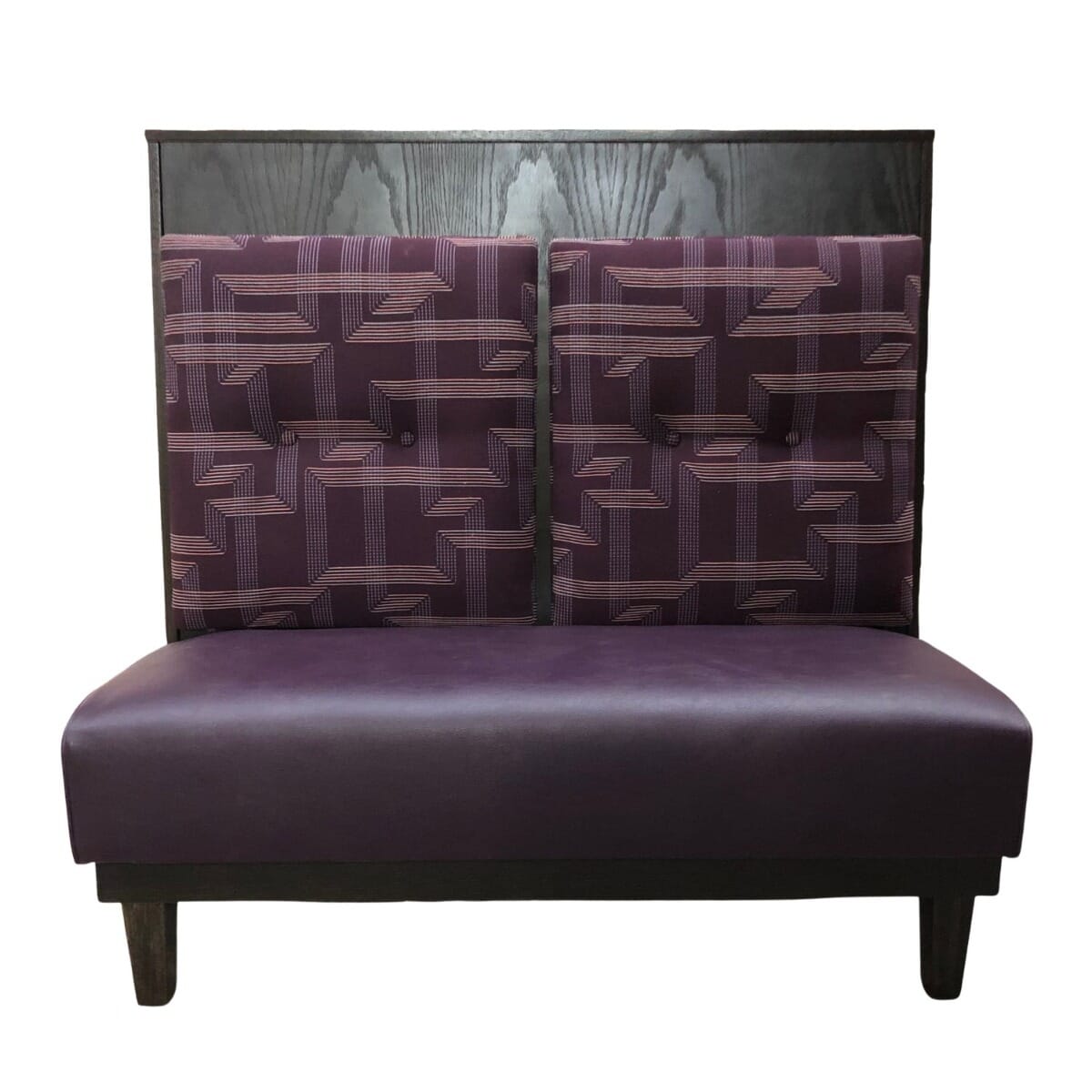 The Round Channeled Style Booth combines modern design.