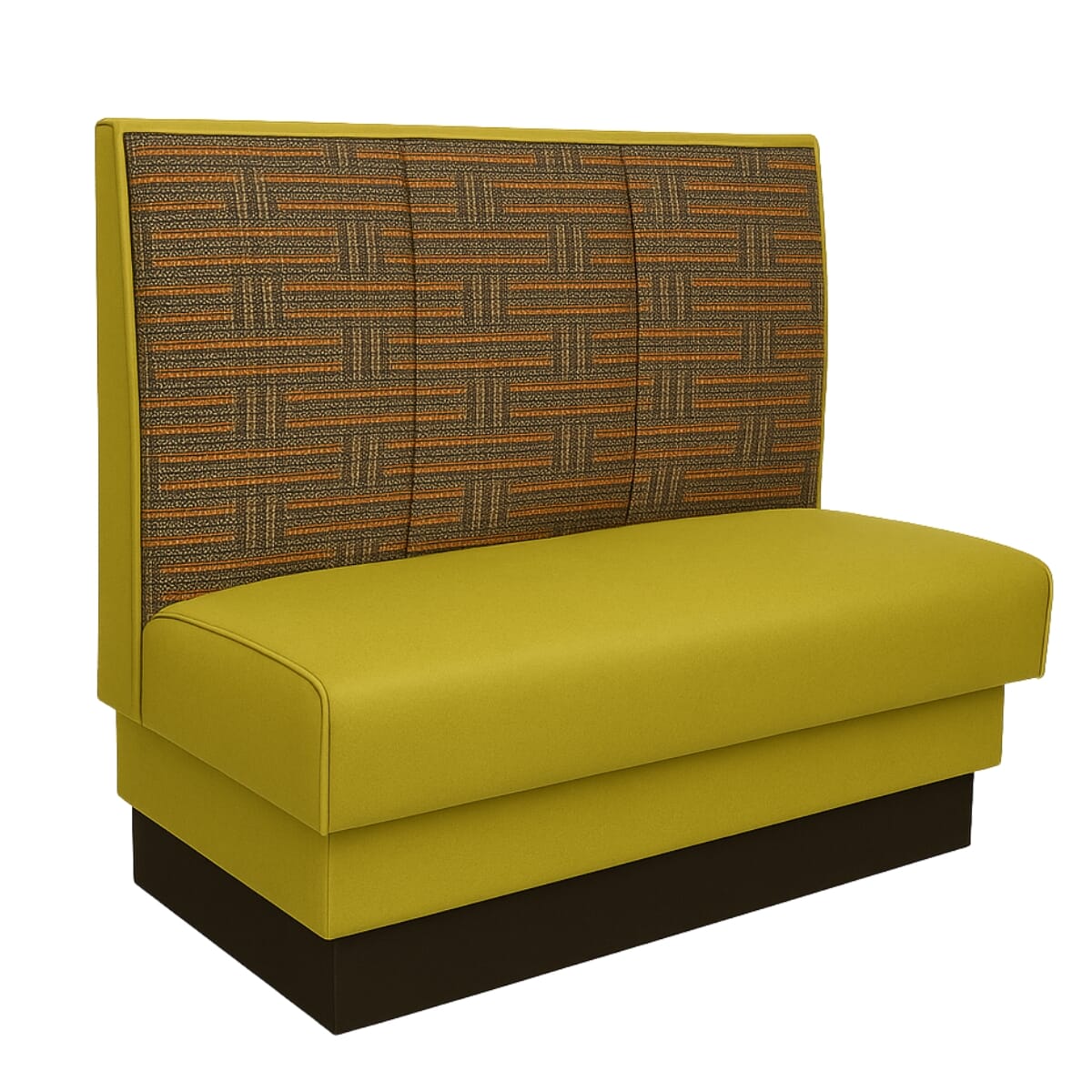 Three Channel Back Restaurant Booth - Customizable Style