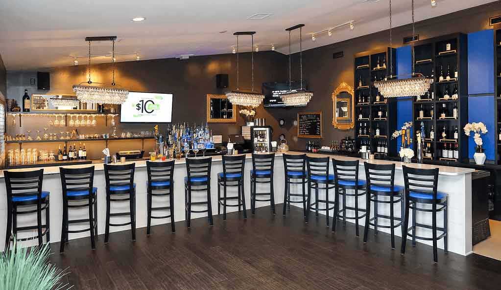 Black Wood Ladderback Commercial Bar Stool Commercial